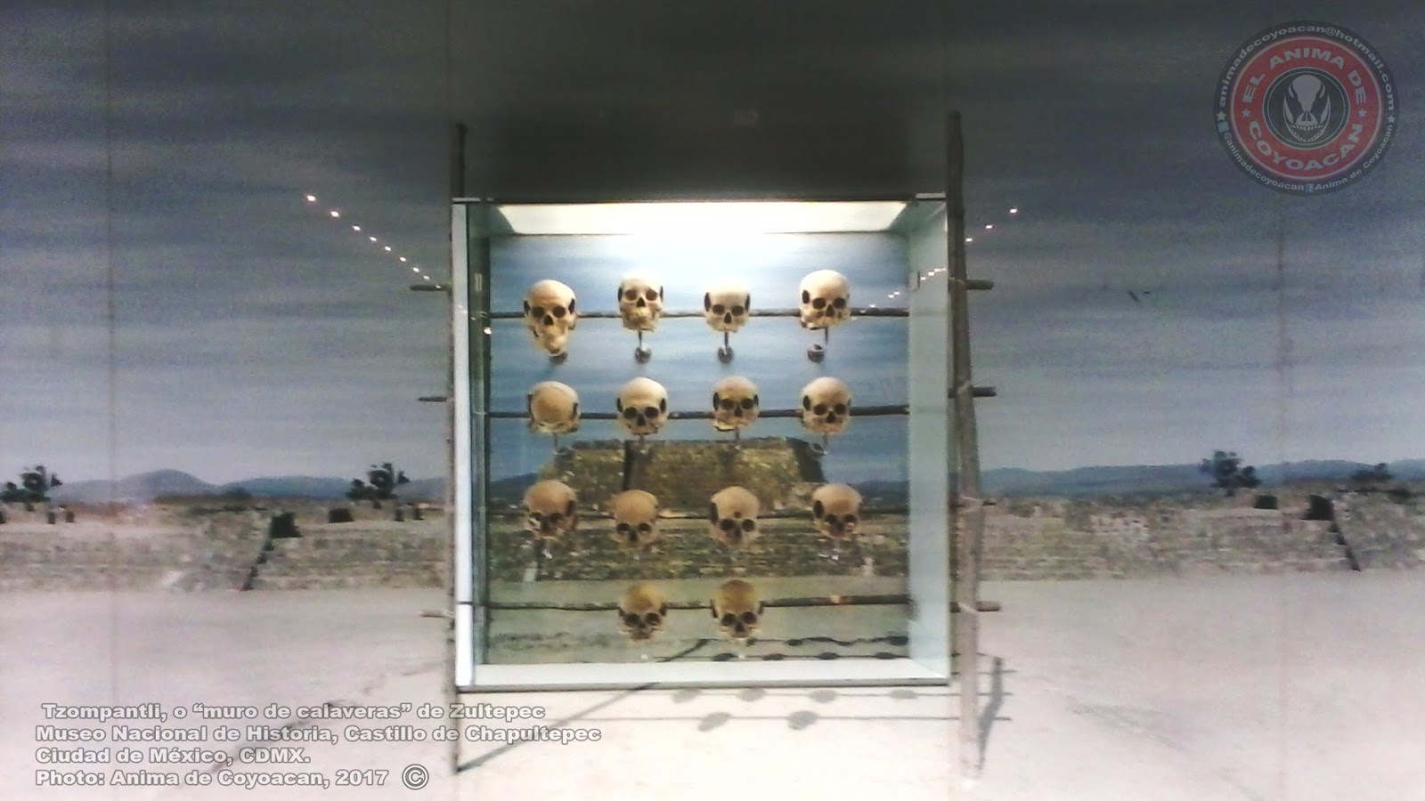 El Blog del Anima de Coyoacan: Tzompantli, o “muro de calaveras” de ...