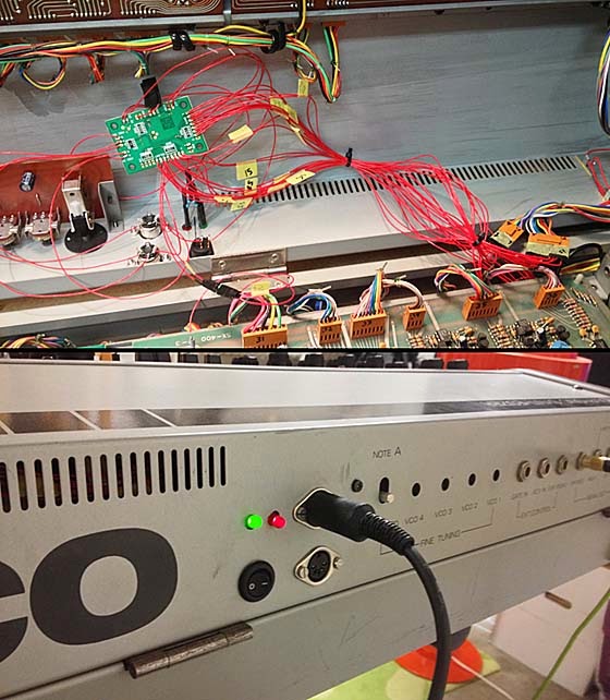 MATRIXSYNTH: Teisco SX-400 MIDI Retrofit Using Highly Liquid UMR2