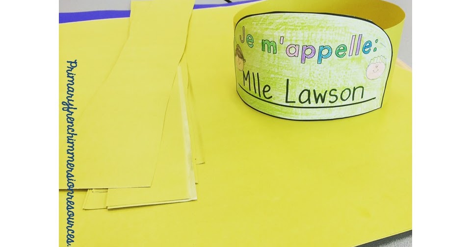 Back to school - Primary French Immersion Resources