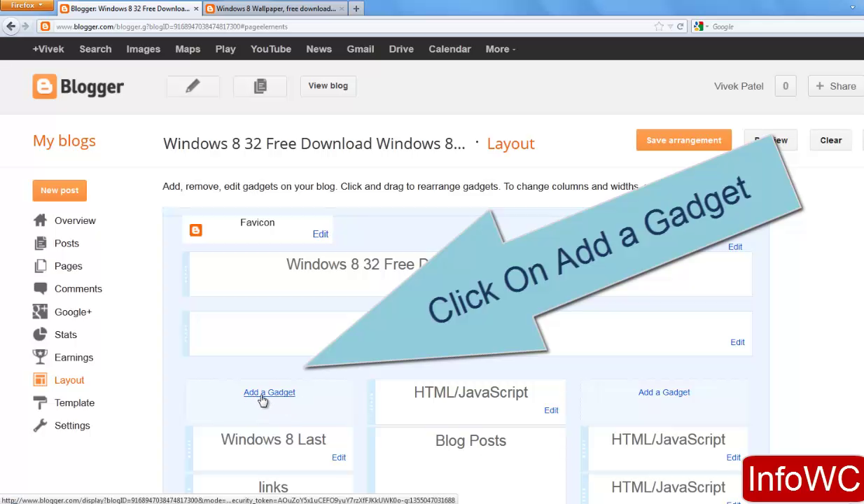 How to put Blogger Stat's Counter Widget (Gadget) in Blogger Blog ...
