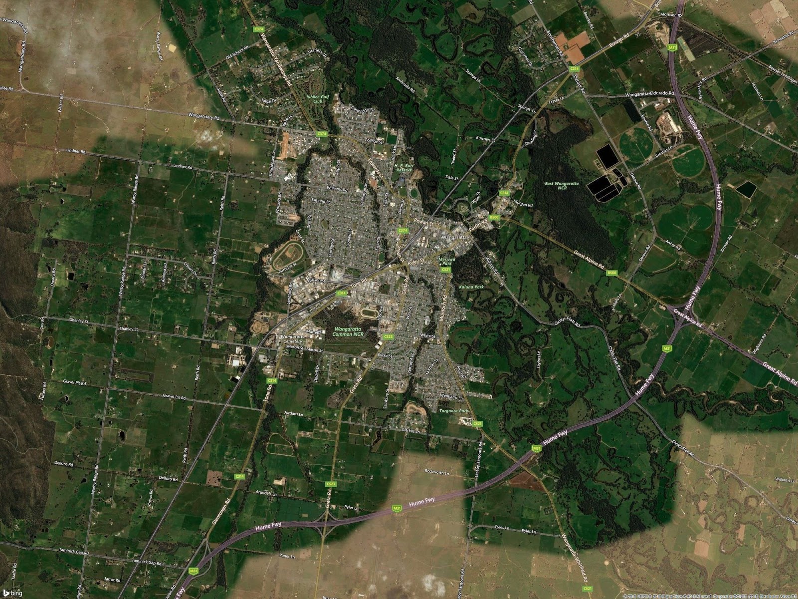 Wangaratta Map Free Download