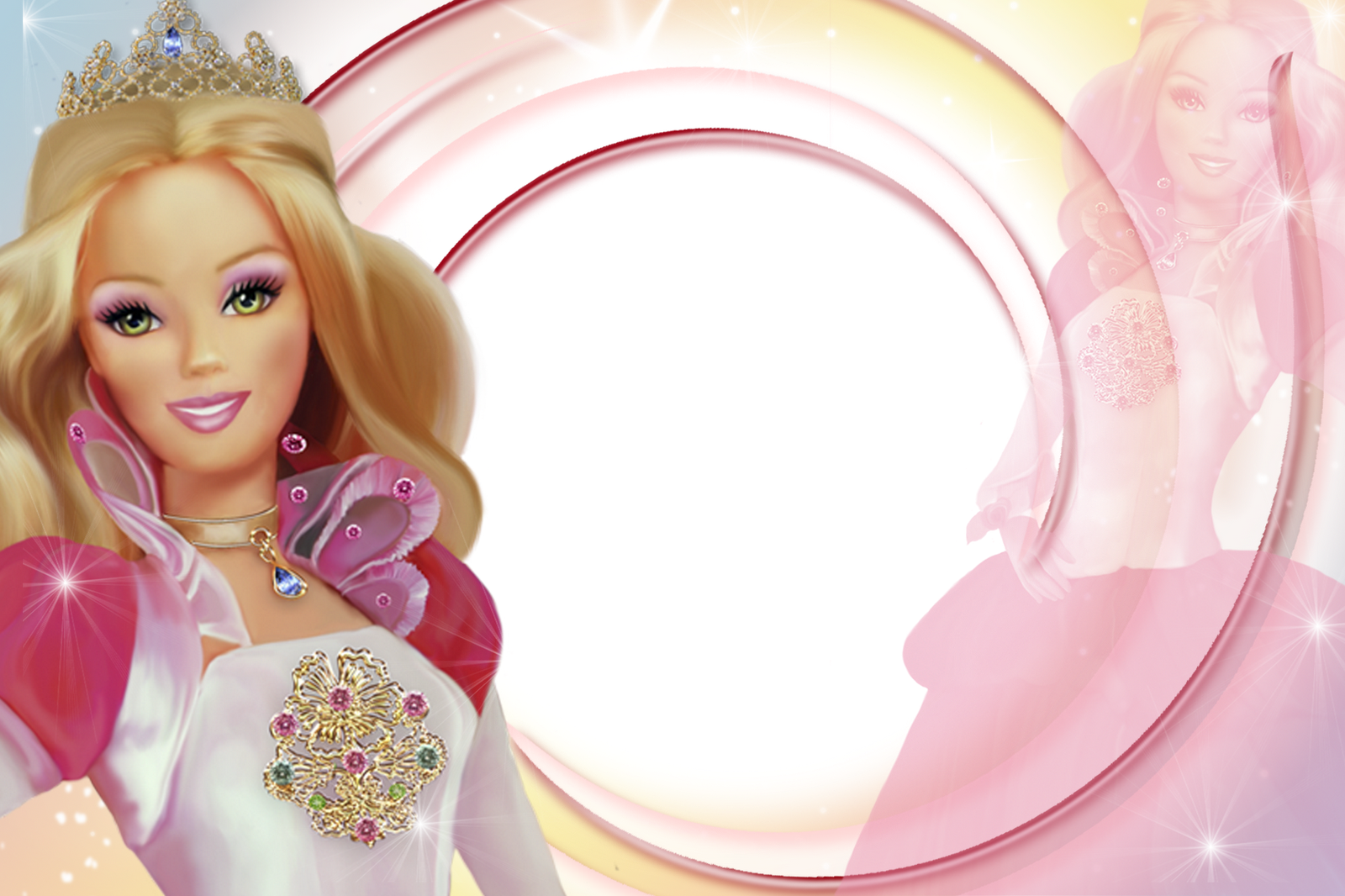 ♥: molduras da barbie.♥