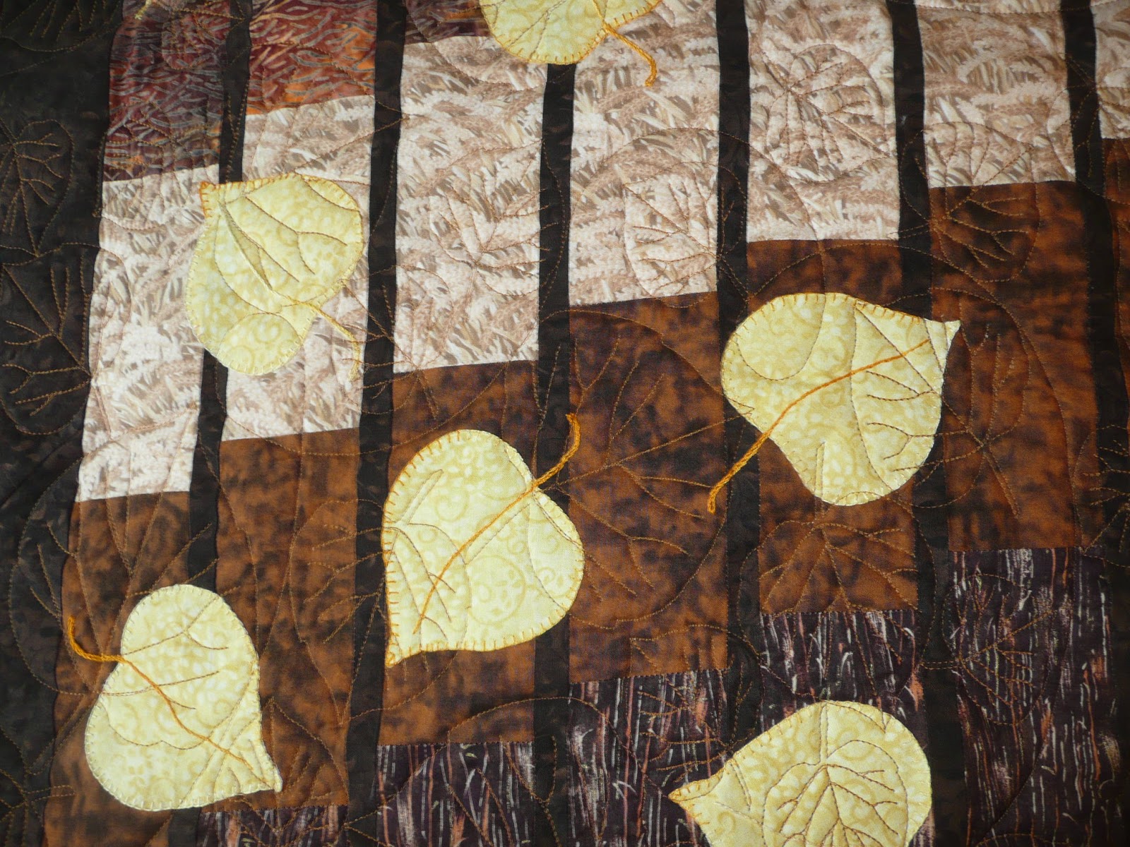 Acorn Ridge Quilting: Mary's Aspen Trees Quilt