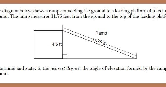 (x, why?): Daily Regents:Trigonometric Ratios (June 2015)