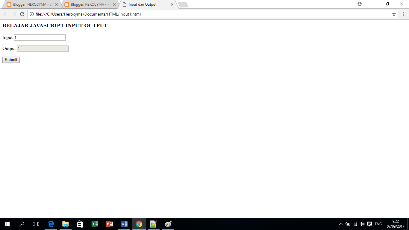Cara Membuat Input Output Sederhana dengan Javascript
