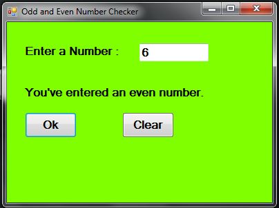 Free Programming Source Codes and Computer Programming Tutorials: Odd and Even Number Checker in ...