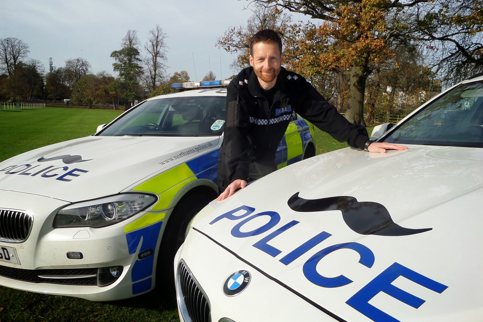 Kettering Online News: Northants Police cars take part in Movember
