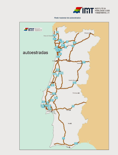 Mapas: A rede rodoviária portuguesa em mapas