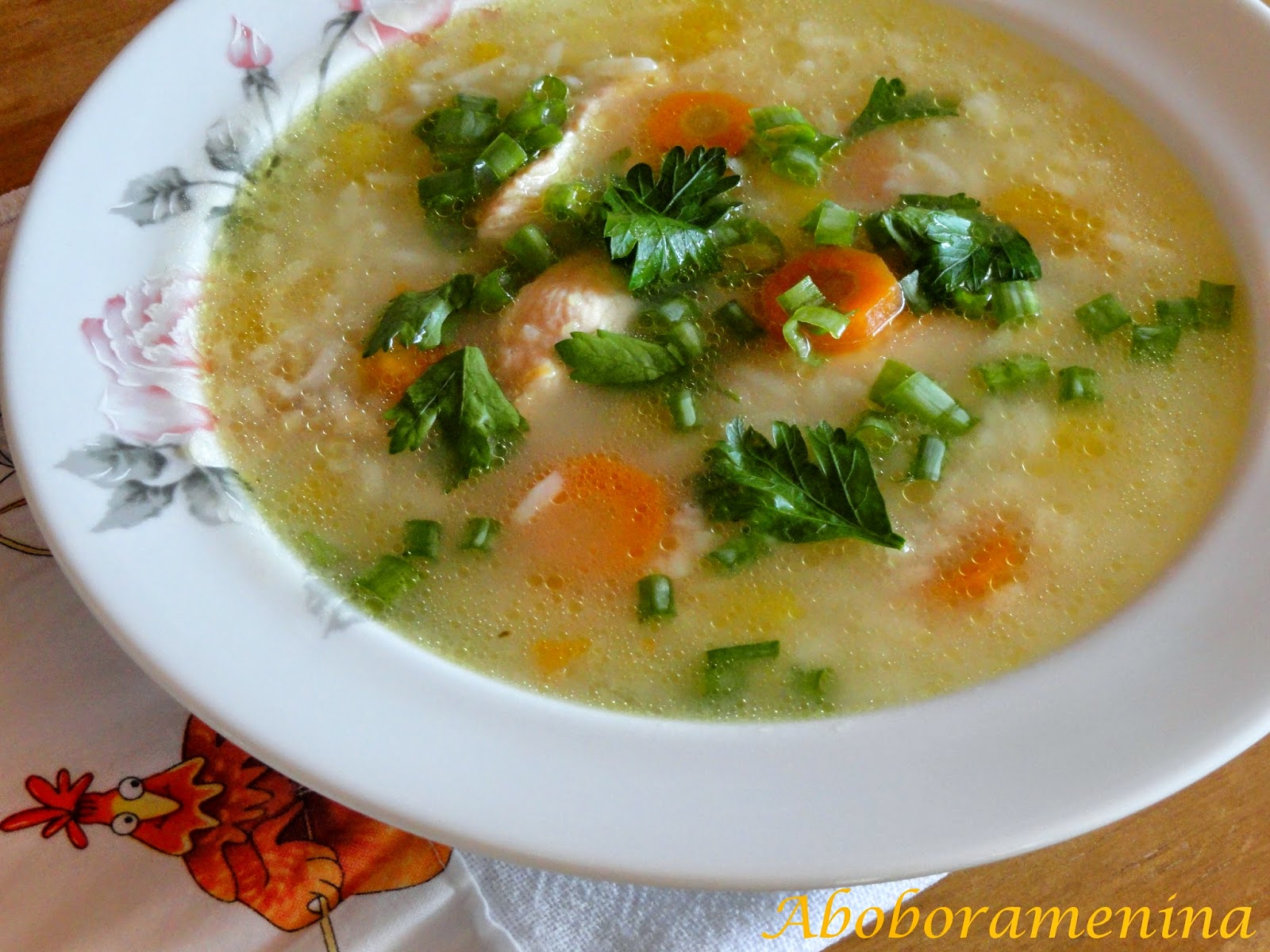 Abóbora Menina: Canja Leve de Galinha!