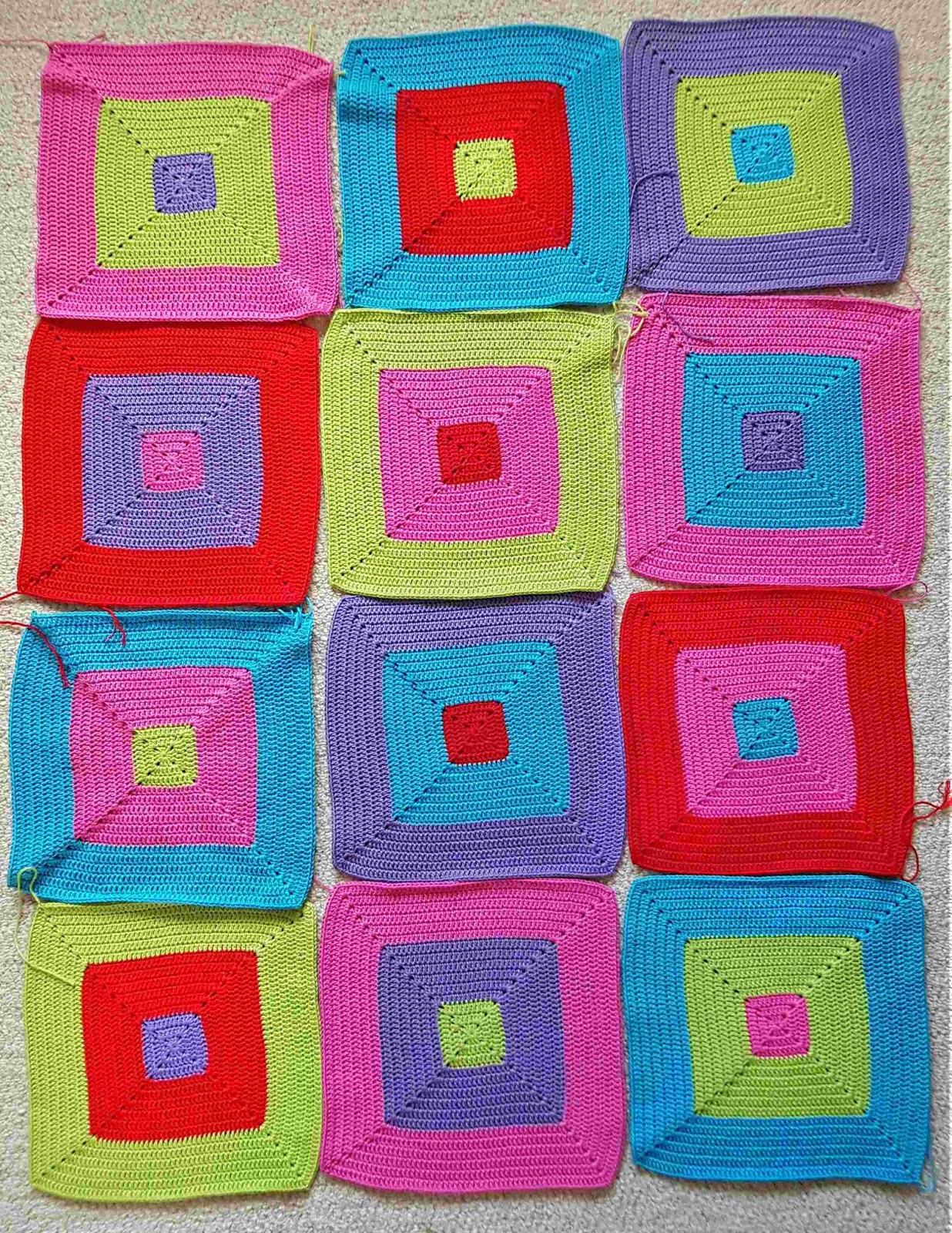 A Playful Stitch: Completed Crochet Colour Blocks