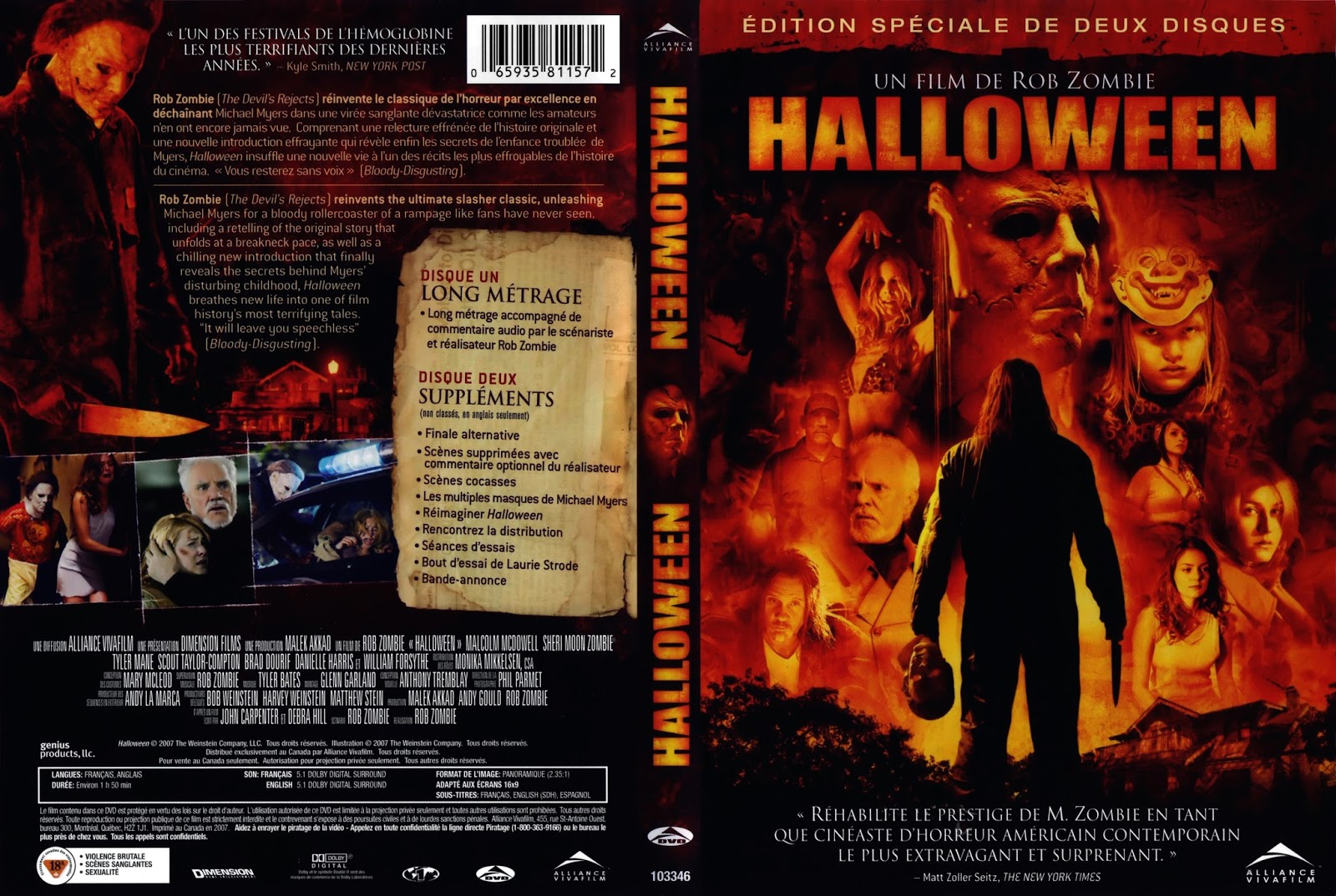 The Horrors of Halloween: HALLOWEEN (2007) VHS, DVD and Blu-ray Covers