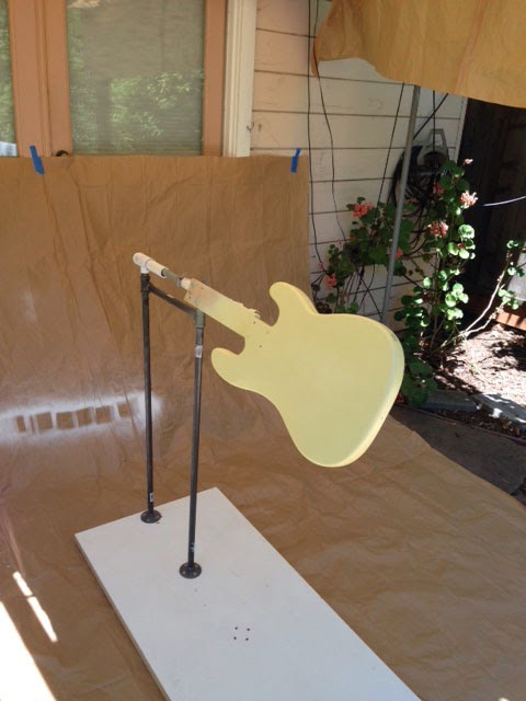 K6JCA: Bass Guitar Body Painting Jig