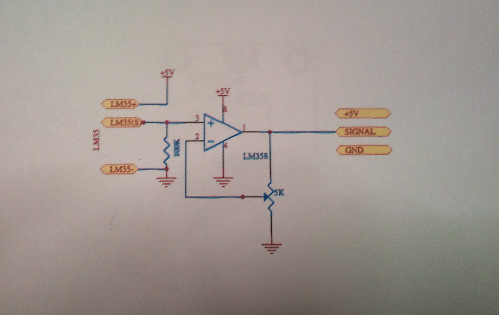 Final Year Project "Home Patient Monitor": FYP Week 5 - LM35 circuit