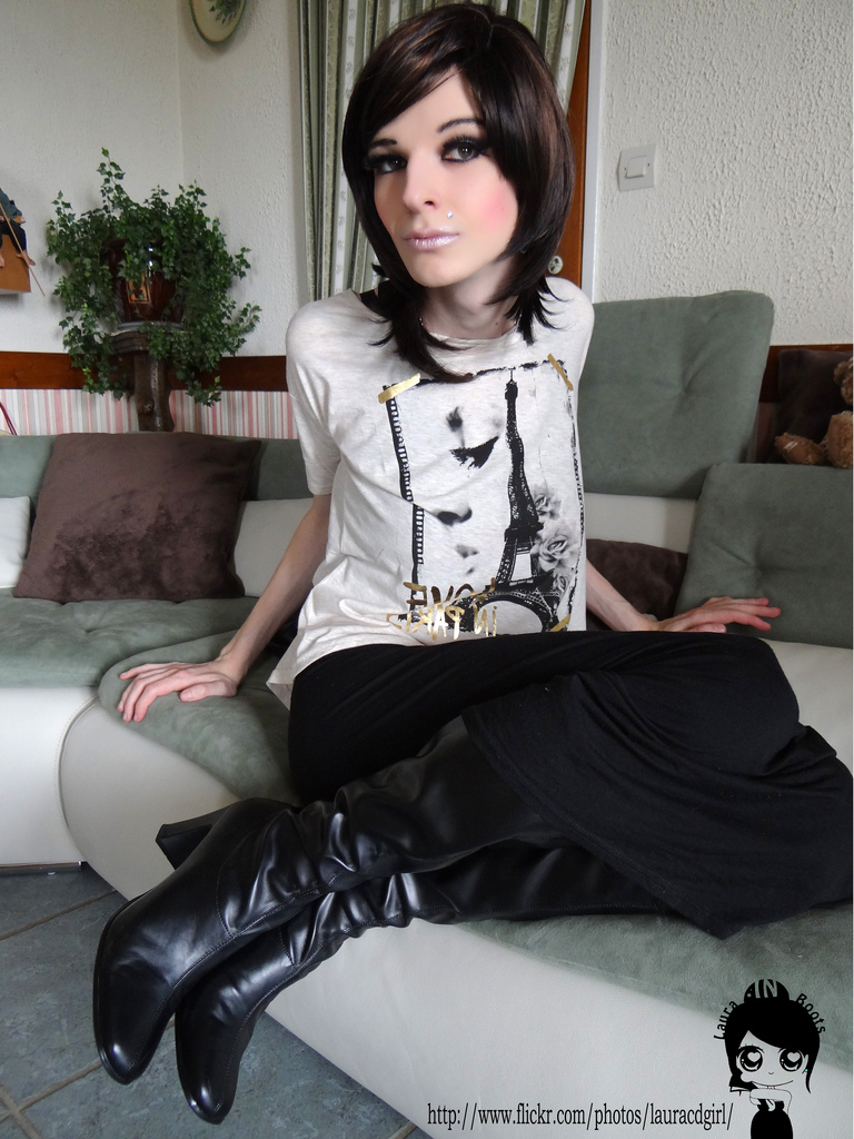 Tgirls On Flickr Laura In Boots