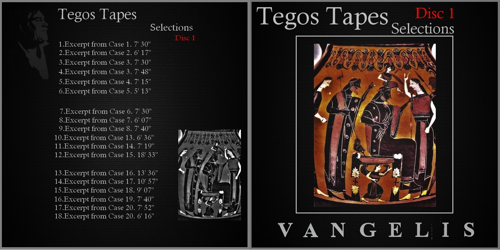 The Tegos Tapes . Selections of Vangelis music