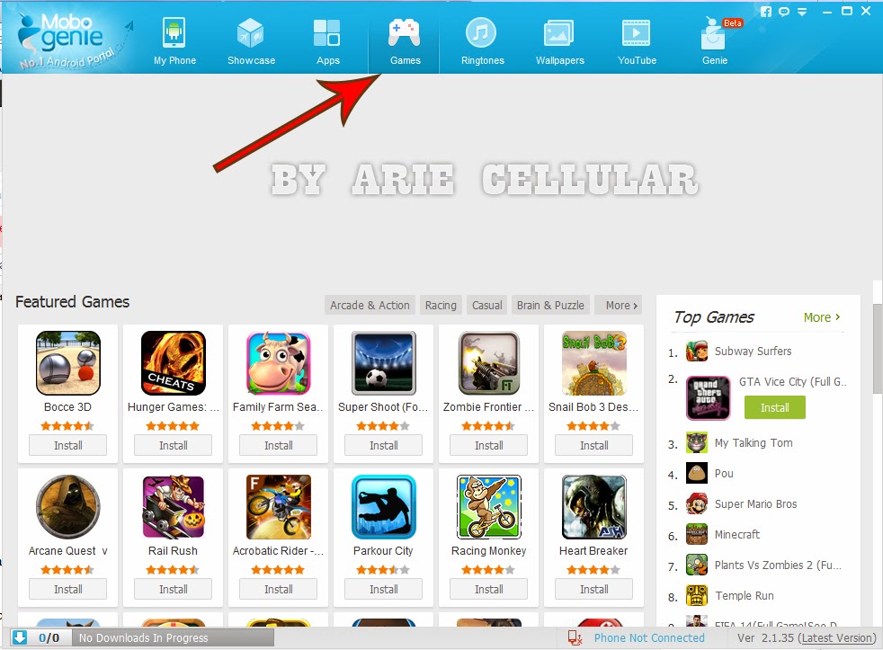 Cara Download Aplikasi Handphone Android melalui Pc/Laptop - ARIE CELLULAR