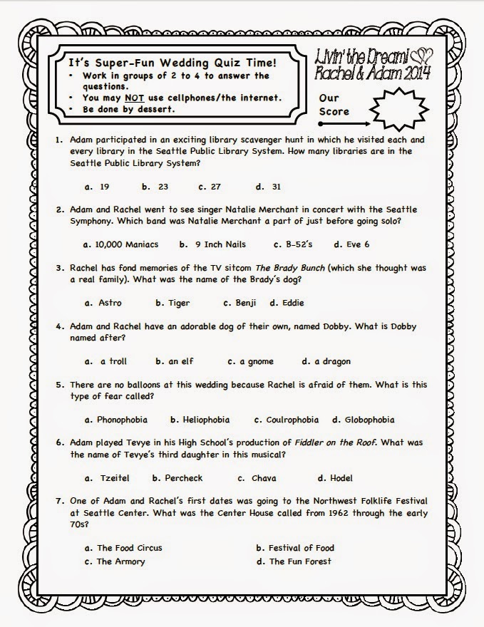 These Things Happen: It's Trivia Time!