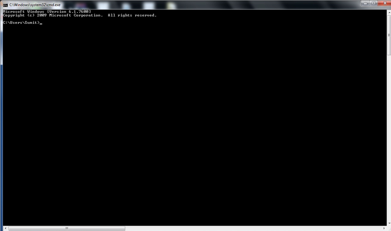 Full Screen Command Prompt In Windows 7 ~ Sumit The Blog 7308
