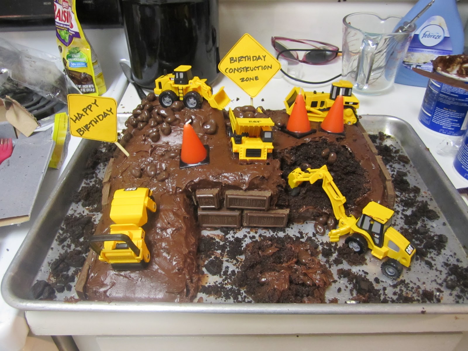 Jeff, Sarah, and Sean: Sean's birthday cake