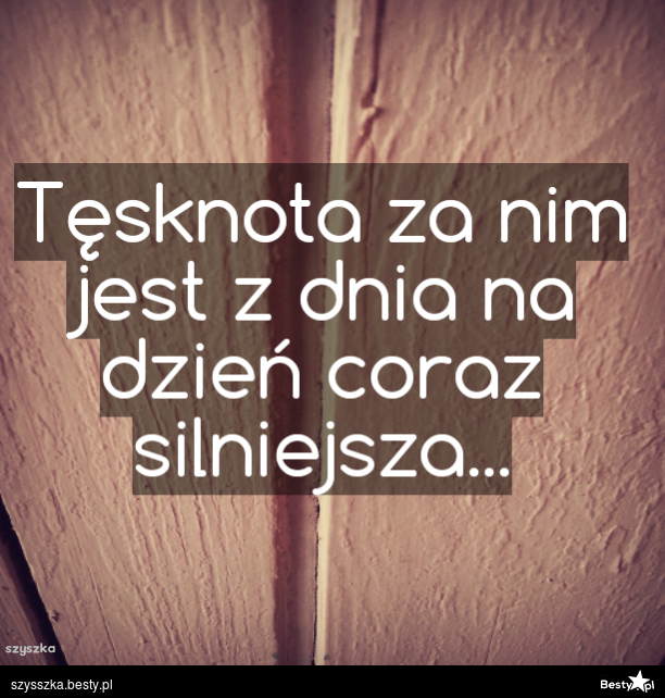 Ich glaube an dich.: Tak bardzo tęsknię.