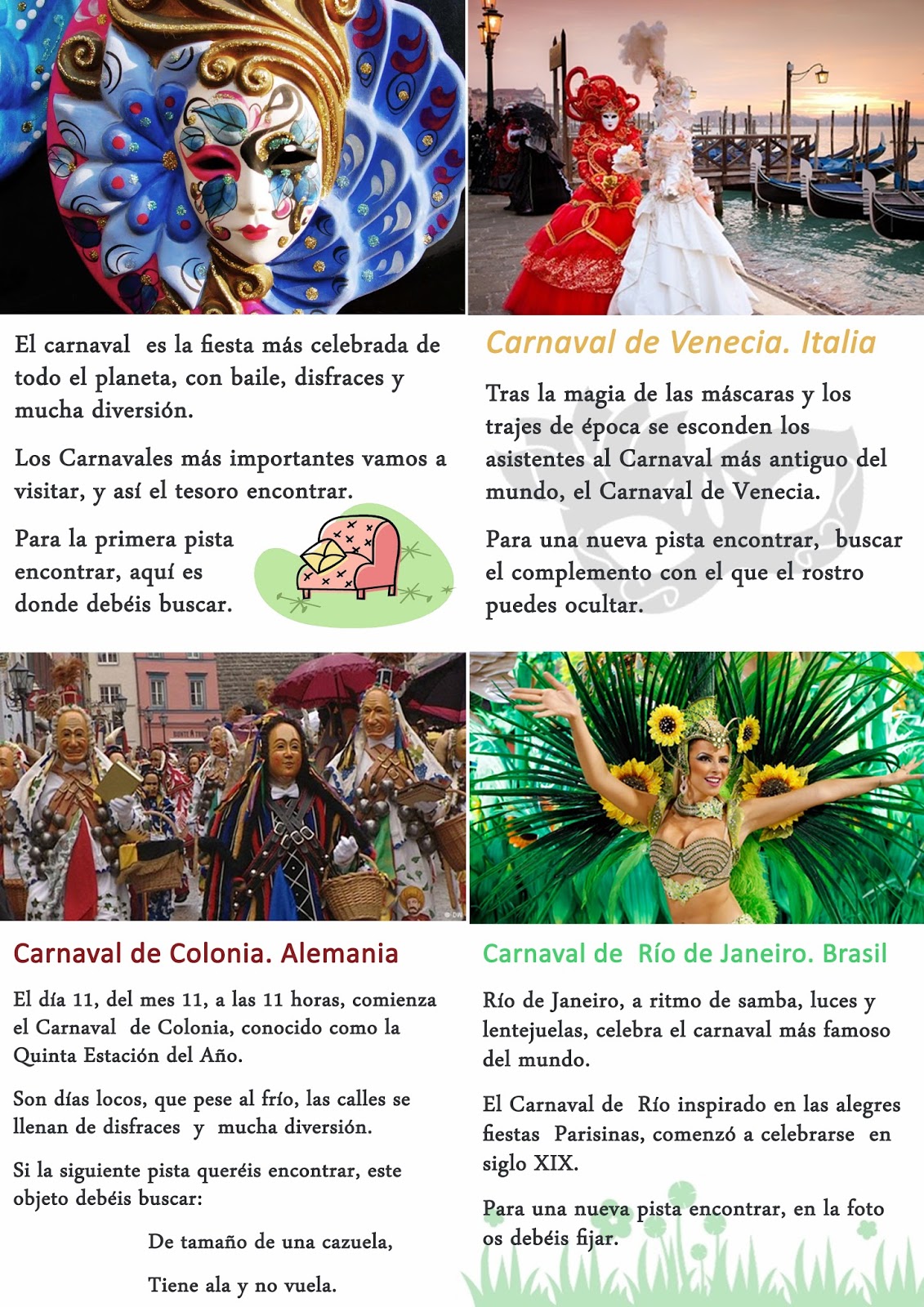 El rincón del Armadillo. Blog de actividades infantiles.: Carnaval ...