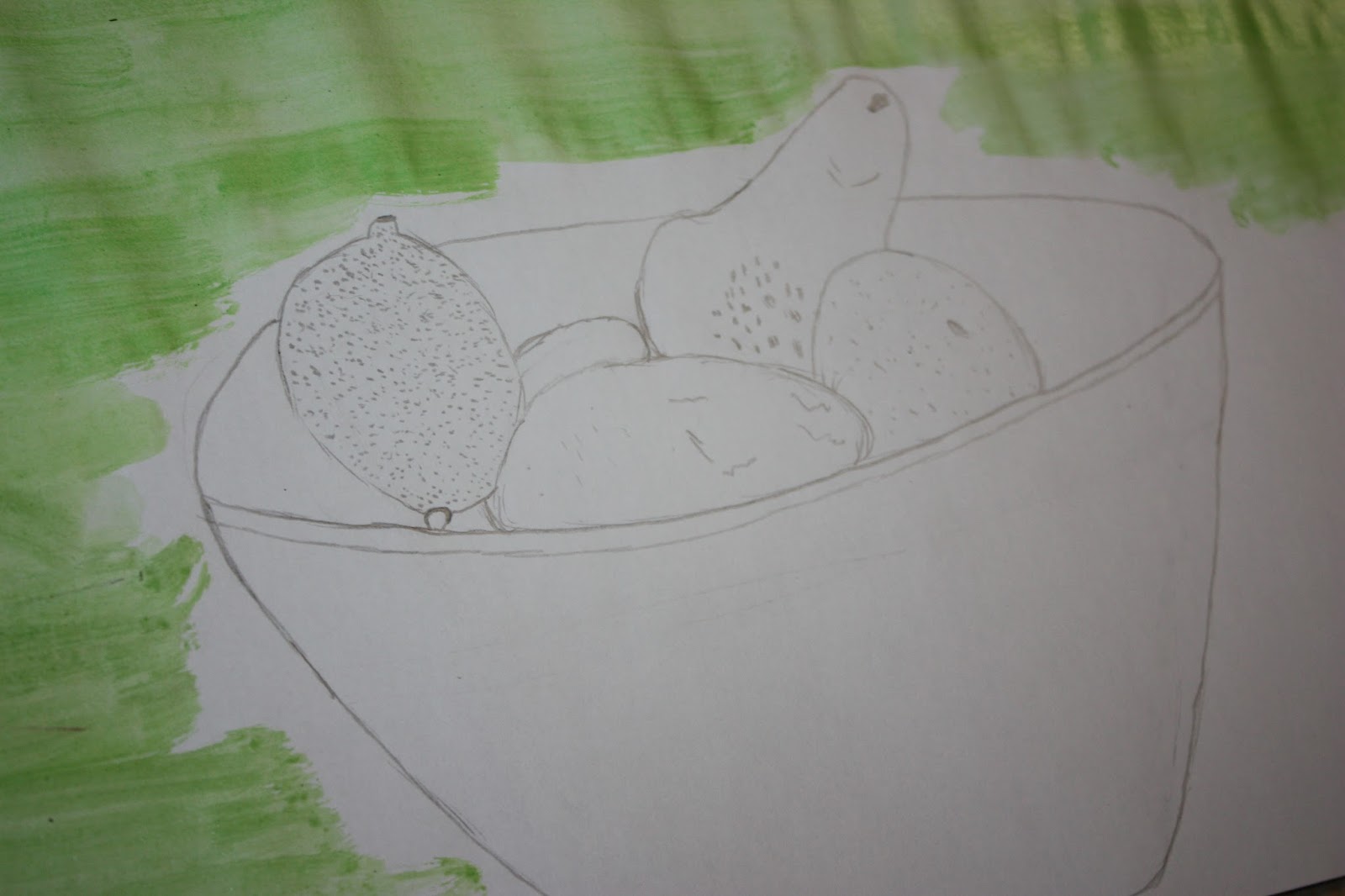 The Kids Art Studio: Observational drawing- The fruit Bowl