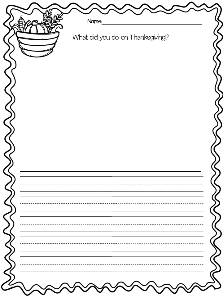 My Thanksgiving Writing Activity | Live, Laugh, I LOVE Kindergarten