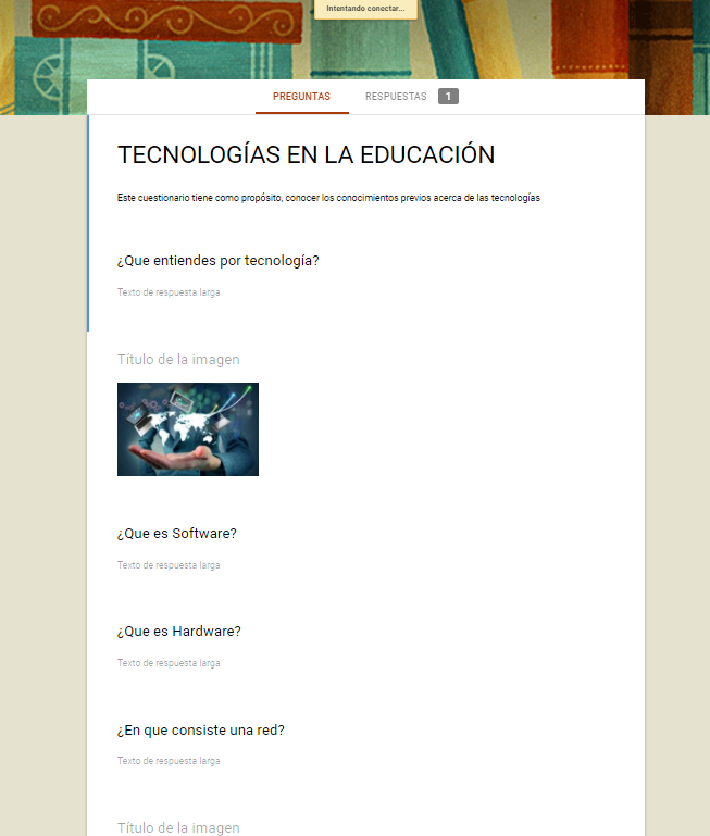 LA TECNOLOGÍA, INFORMÁTICA EN LOS CENTROS EDUCATIVOS: CUESTIONARIO ...