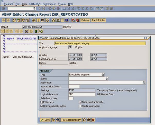 Hr Abap Creation Of Hr Report Sap Abap Online Tutorials