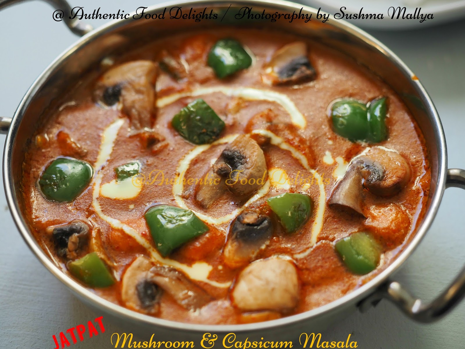 Authentic Food Delights: Jatpat Mushroom Capsicum Masala