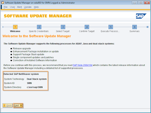 Simple about SAP basis: SAP update system using Software Update Manager 1.0