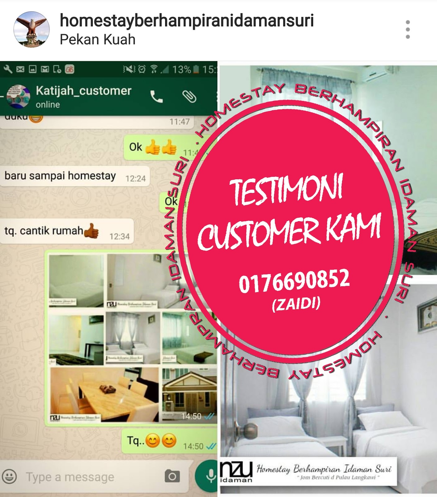 Homestay Berhampiran Idaman Suri...: Inilah Iklan Kami..