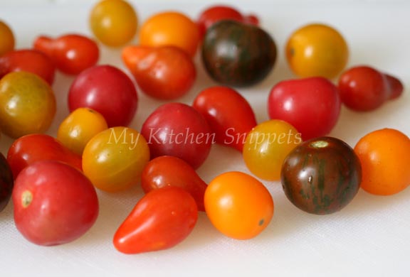 My Kitchen Snippets: Baby Heirloom Tomato Salad