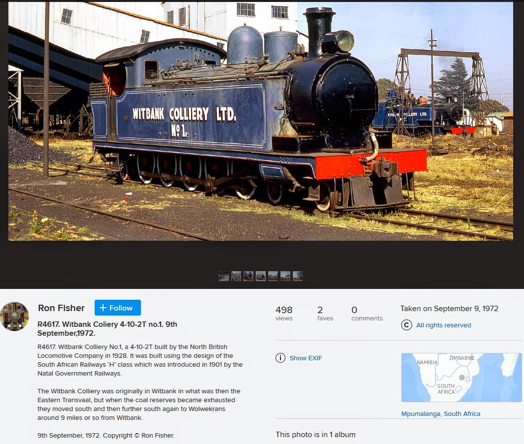 old STEAM LOCOMOTIVES in South Africa: Florida, Roodepoort: RSME (Rand ...