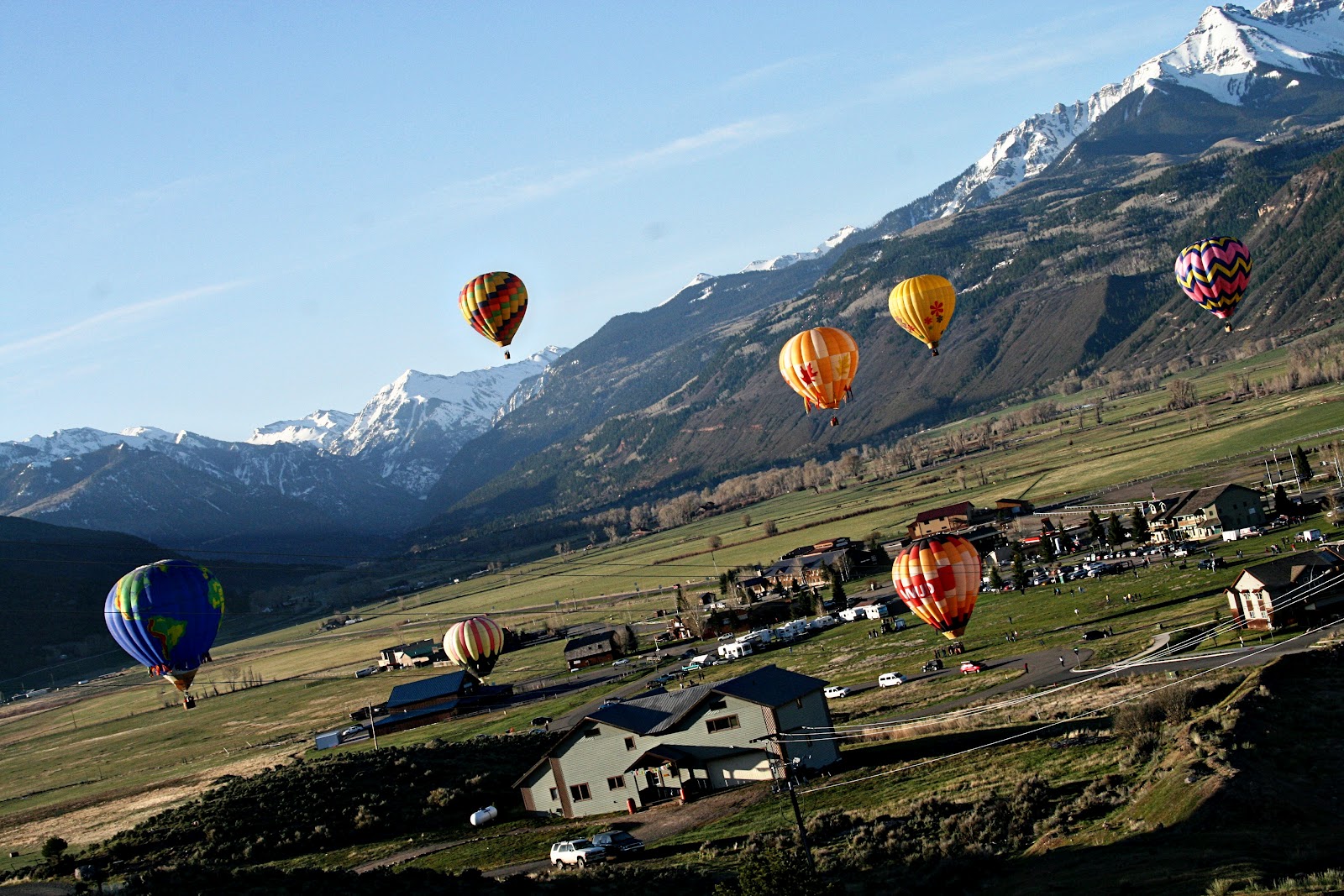 Raspberry Balloon: Ridgway, Colorado Annual Balloon Festival