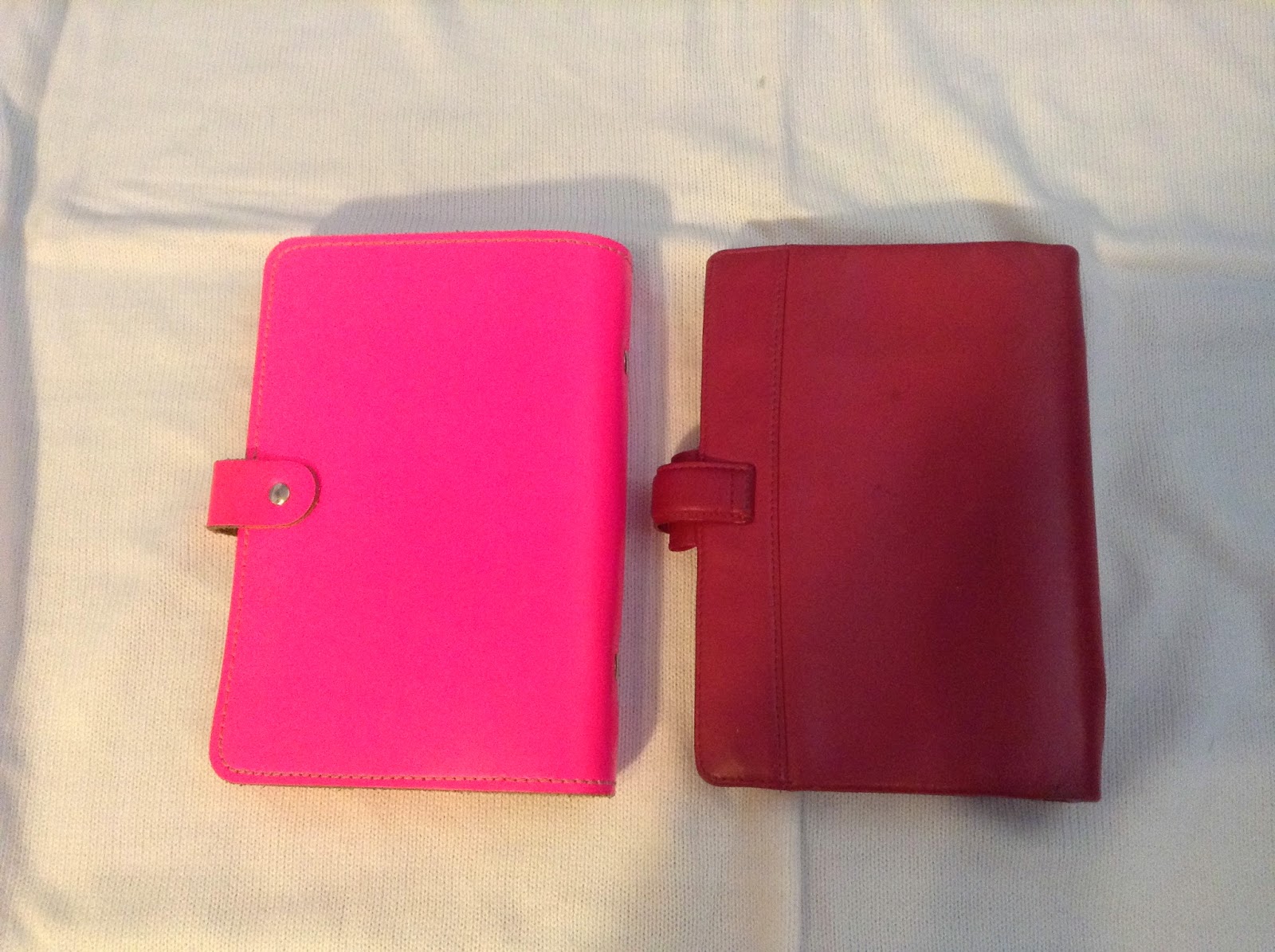 The Storage Studio: Filofax Fluoro Pink Original vs. Filofax Rose Baroque