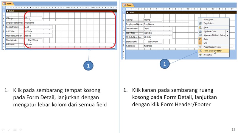 Membuat Form Pada Microsoft Access - Niguru Indonesia