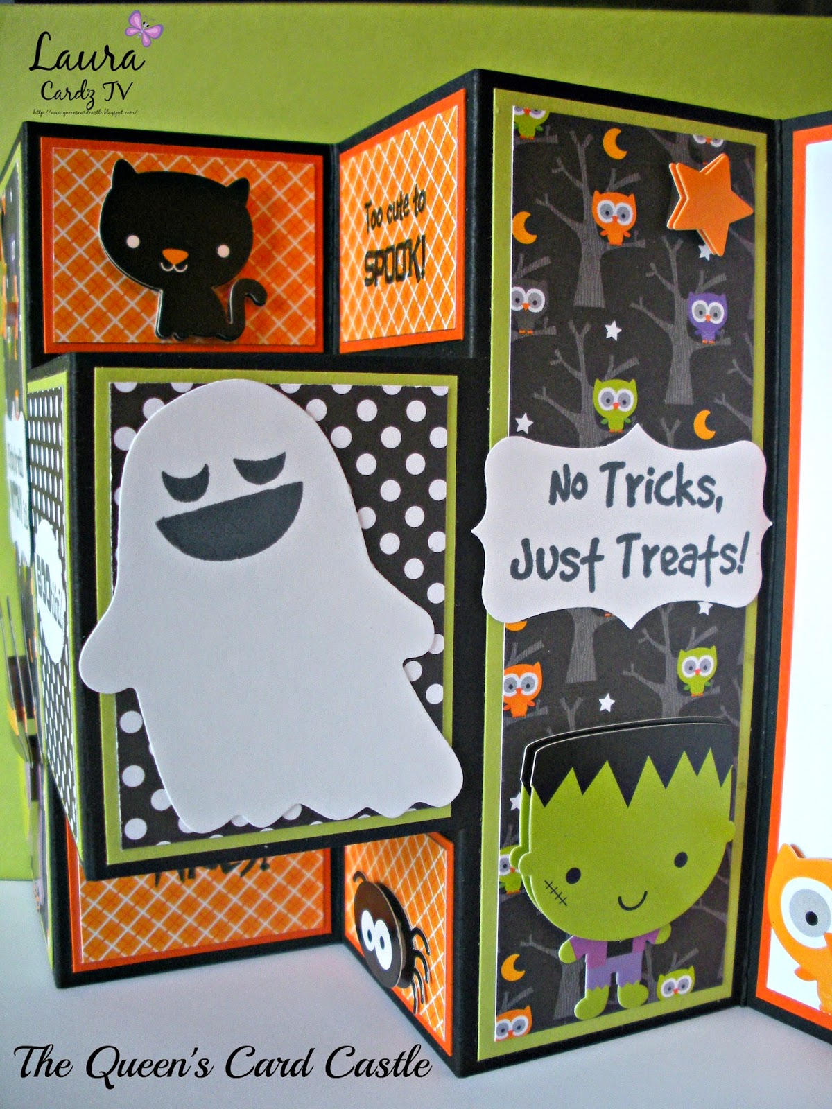 The Queen's Card Castle: "Fun Fold" Cardz TV 3-D Challenge #2