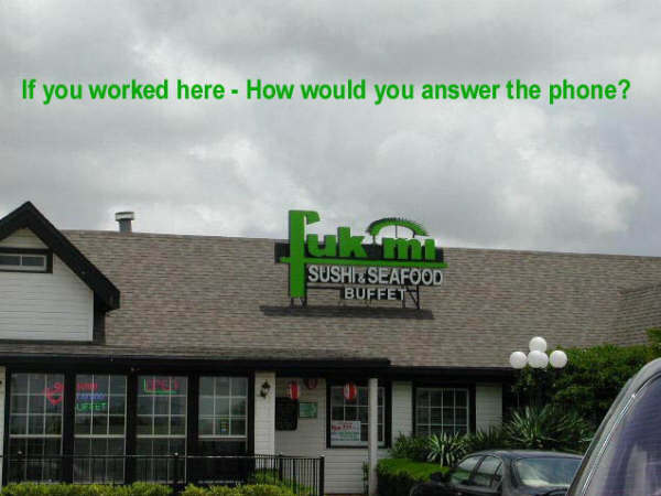 Mizpedia: World most inappropriate Restaurant Names