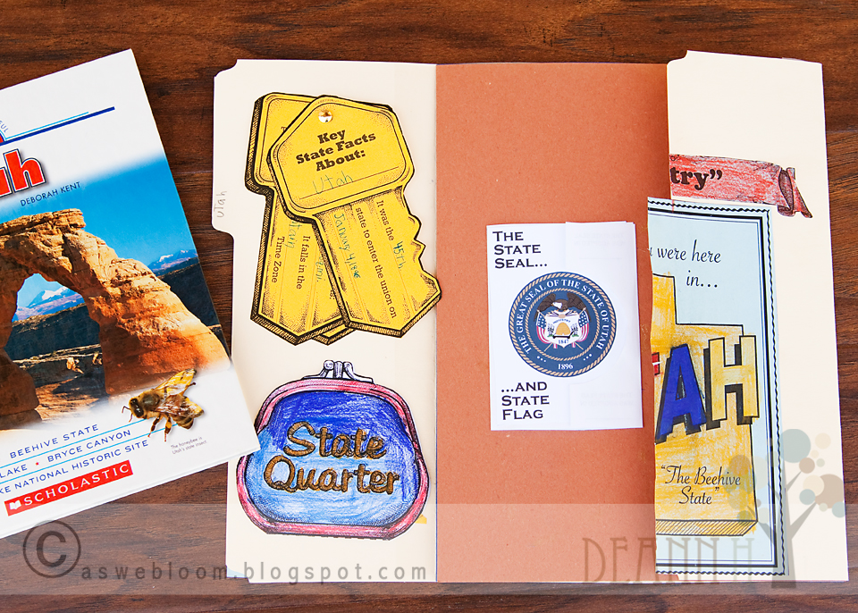 As We Bloom: Home School in the Woods: Make-a-State Activity Review