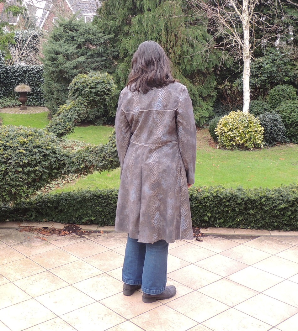 Working through my stash: I made a snake print coat, can you believe it?