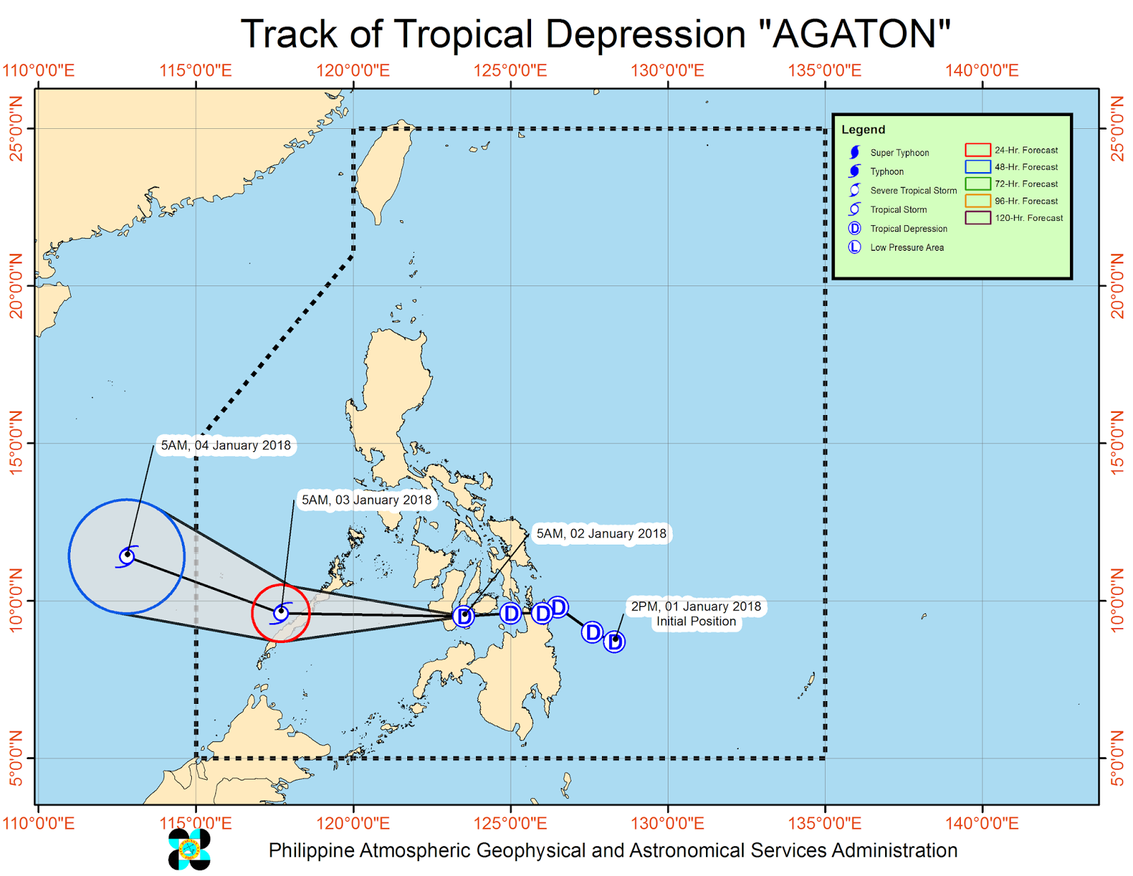 'Bagyong Agaton' PAGASA weather update January 2, 2018