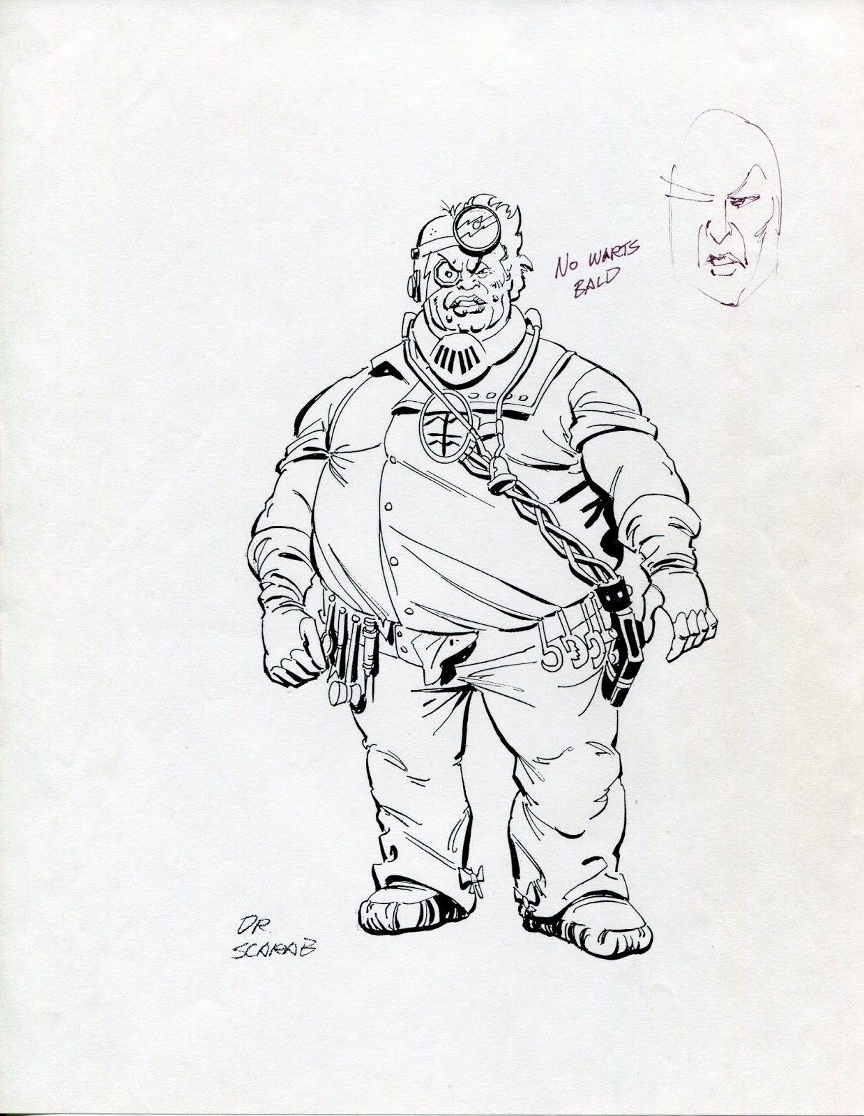 Flooby Nooby: Bionic Six - Concept Art by Alex Toth