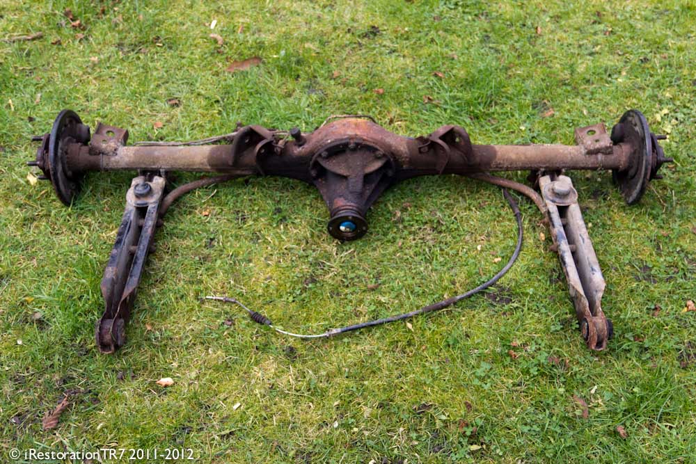 iRestoration TR7: Rear axle removed...