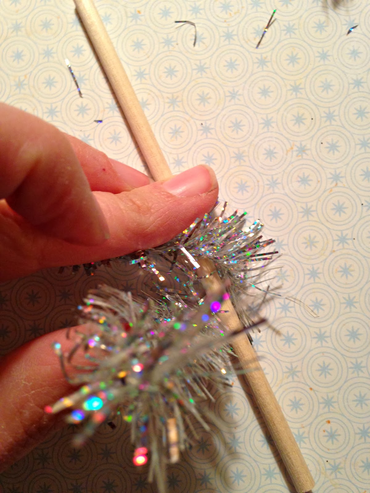 Faerie Enchantment: DIY Tinsel Trees