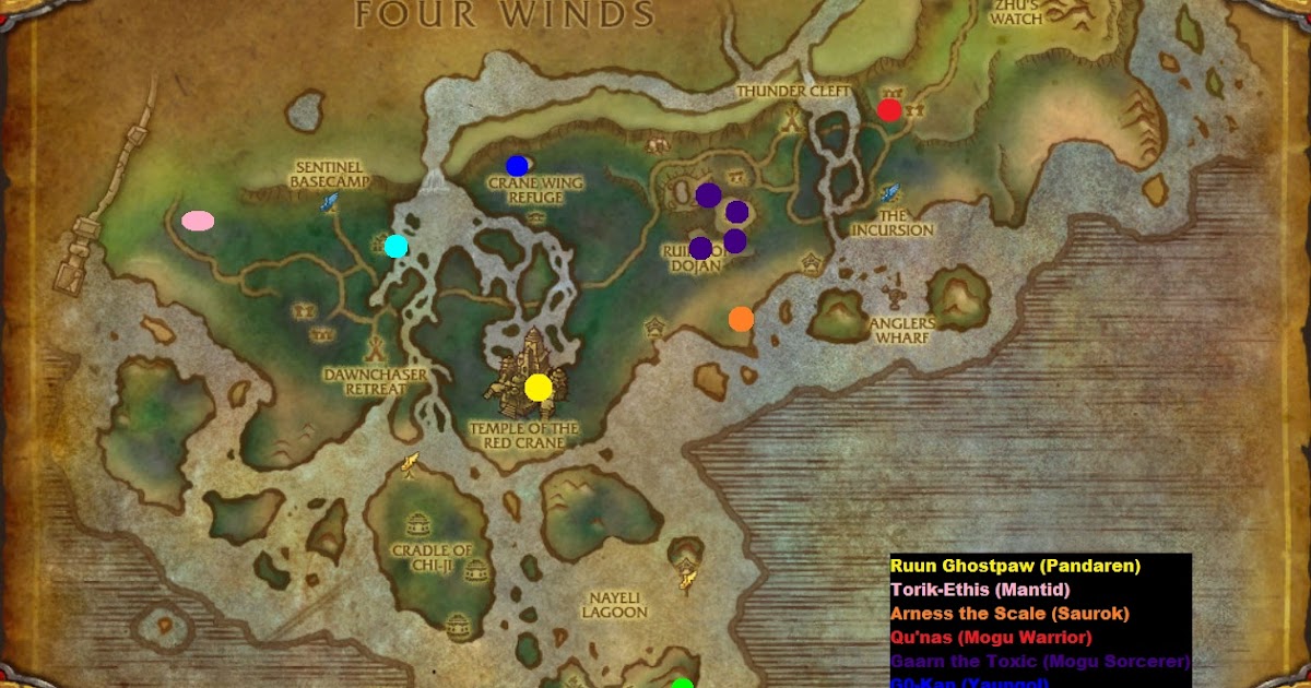 WoW Rare Spawns: Krasarang Wilds Rare Champions