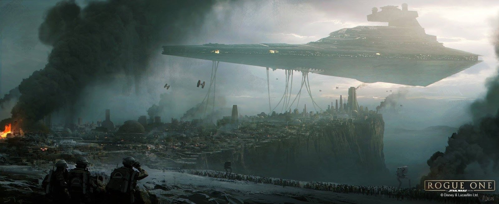 IMD Imagen Molona del Dia: "STAR DESTROYER OVER JEDHA"