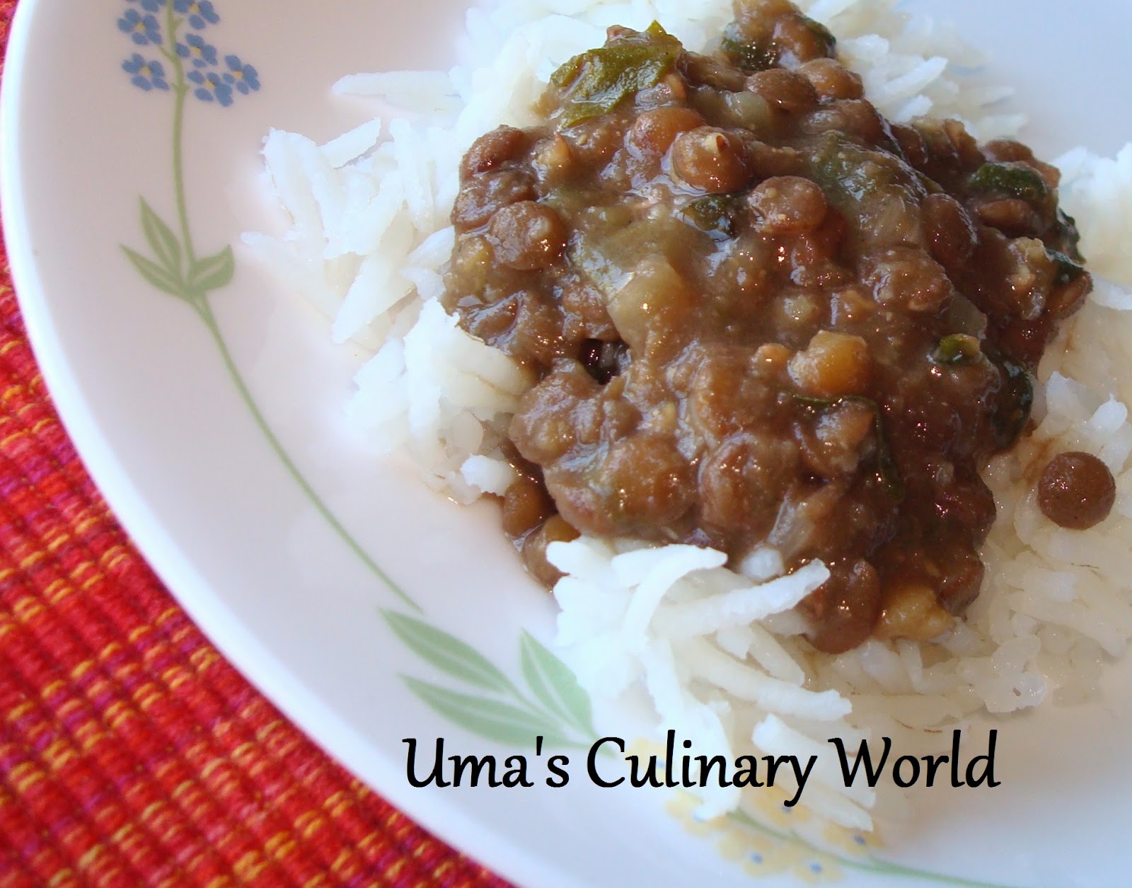 Masoor Dal with Spring Mix Greens