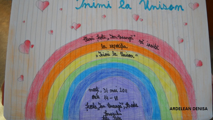 Inimi la unison: Afise realizate de copii