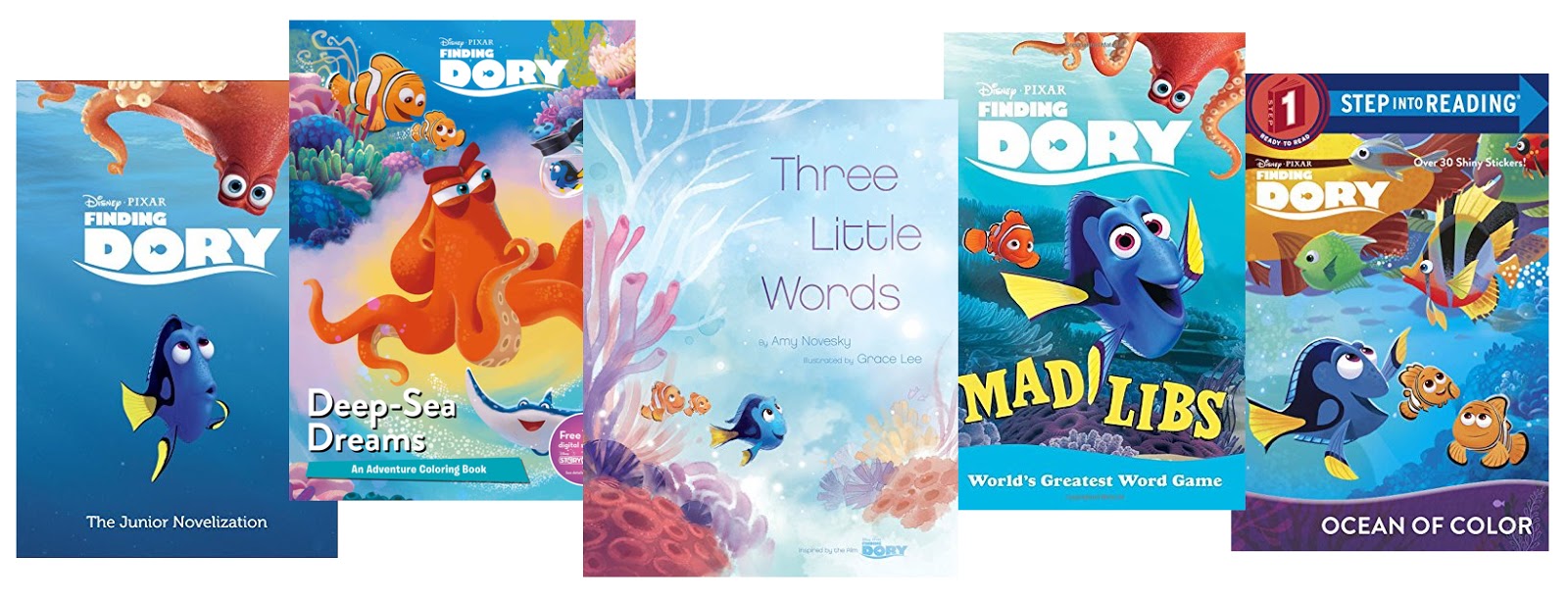 Take a Peek at 22 'Finding Dory' Themed Books (Video Review) | Pixar Post